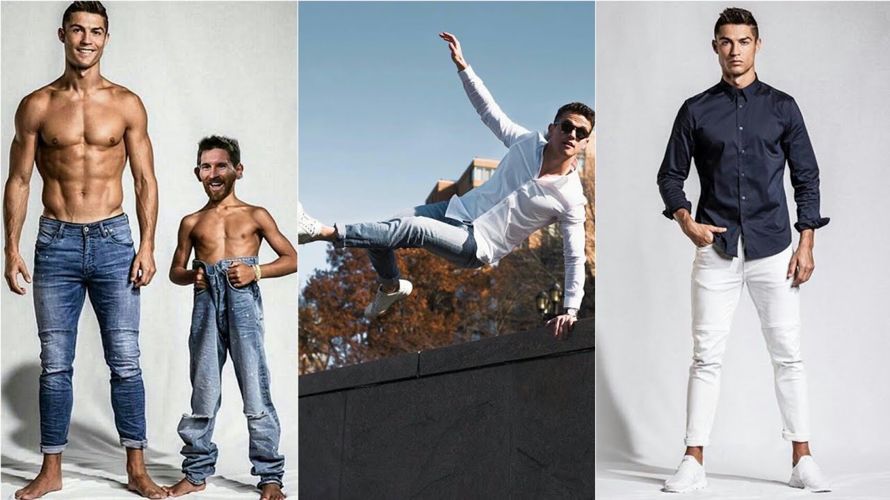 Cristiano Ronaldo glamorous trending denim outfits best collection ...